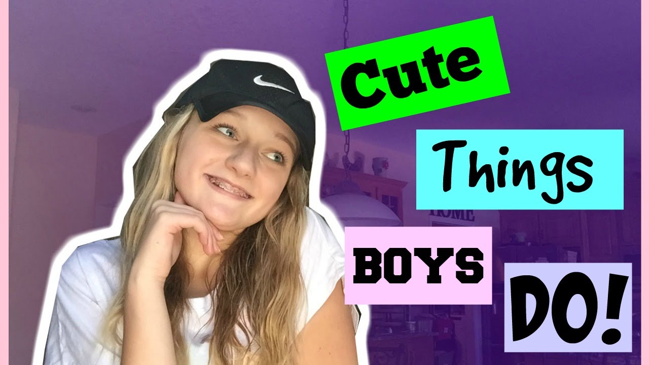 Cute Things BOYS Do! // Emma Brewer - YouTube