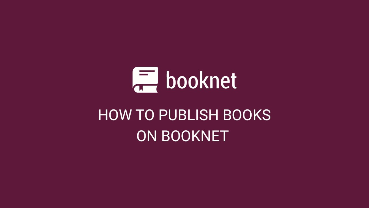 How to publish books on Booknet - YouTube