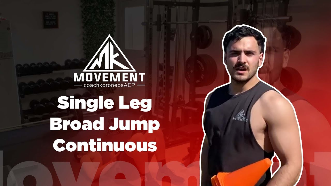 Single Leg Broad Jump Continuous - YouTube