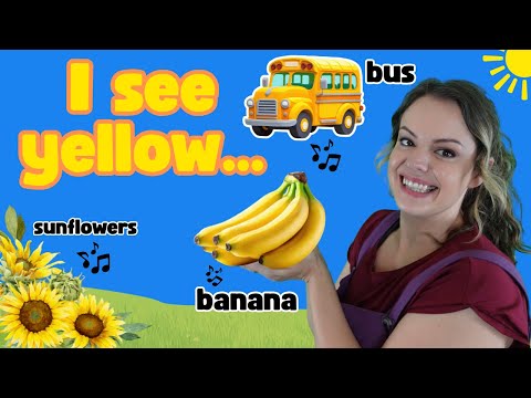 Baby Learning First Words | Songs, Play & Learning with Miss Katie – Yellow