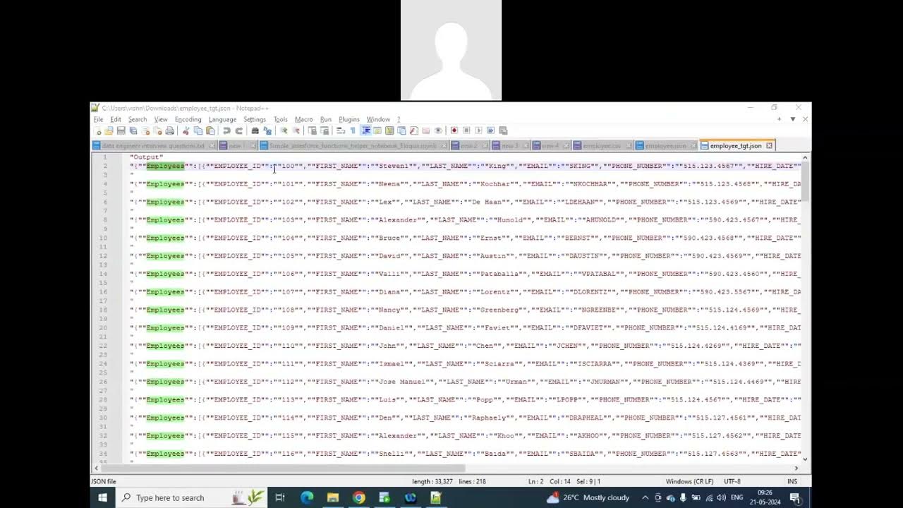iics json file (hierarchical parser, hierarchical builder and hierarchical schema) - YouTube
