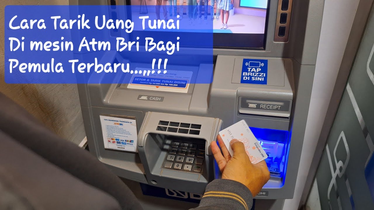 Cara mudah Tarik Tunai di Mesin Atm Bri Bagi Pemula Terbaru - YouTube