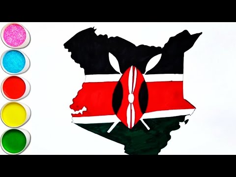 Kenya Map Easy Trick | How to Draw Kenya Map Easy | Drawing Ideas for ...