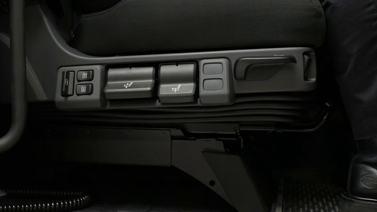 Scania driver seat adjustment - YouTube