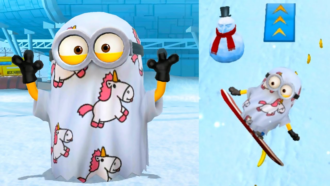 Ghost Minion costume, golden tickets and Prop in Minion rush Old ...