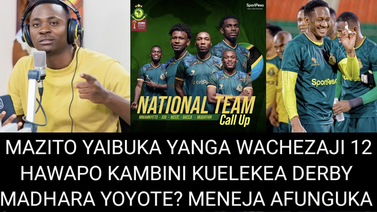 🚨Mazito kutoka Yanga, wachezaji 12 hawapo kambini kuelekea derby,Meneja ...