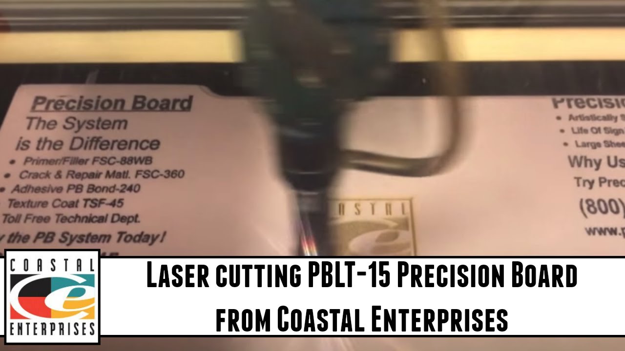 Laser cutting PBLT-15 Precision Board from Coastal Enterprises - YouTube