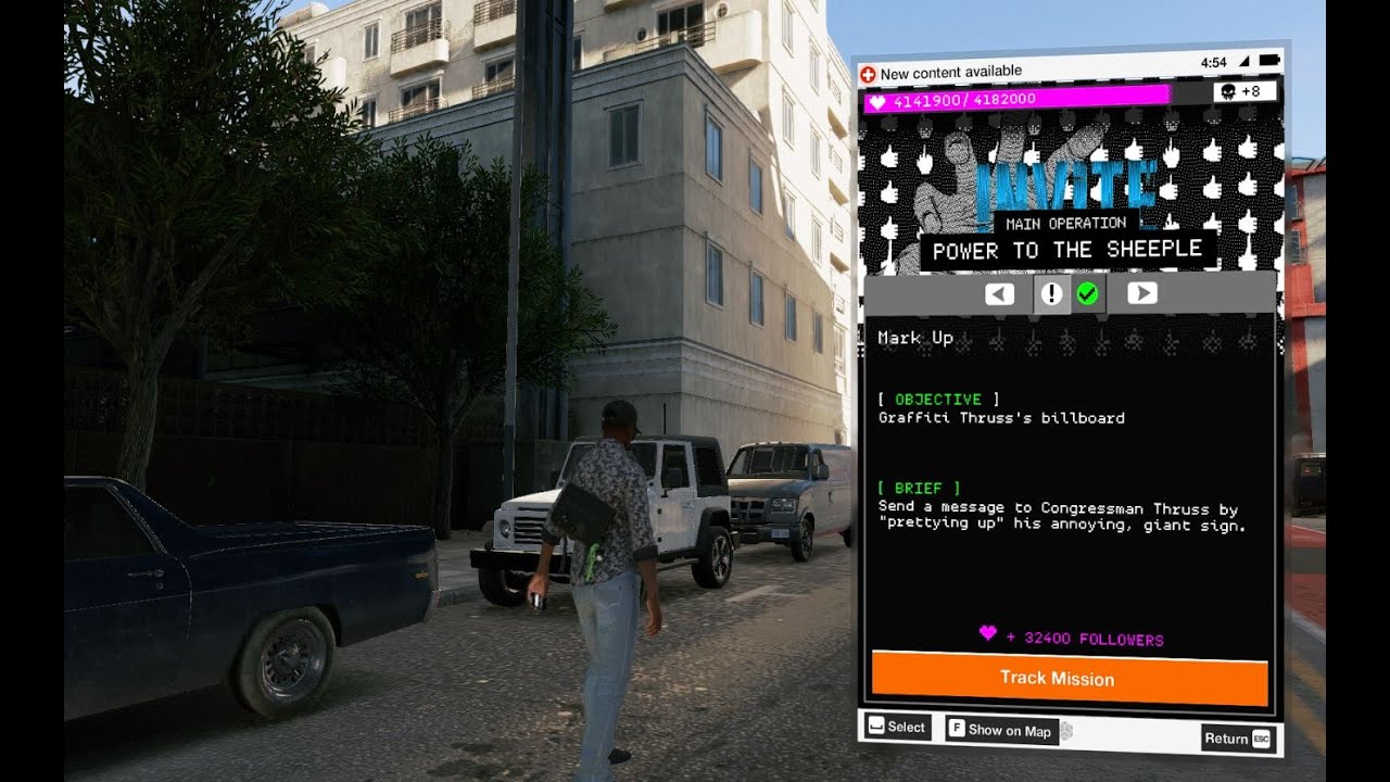 Watch Dogs 2 gameplay Walkthrough : graffiti thruss billboard - YouTube