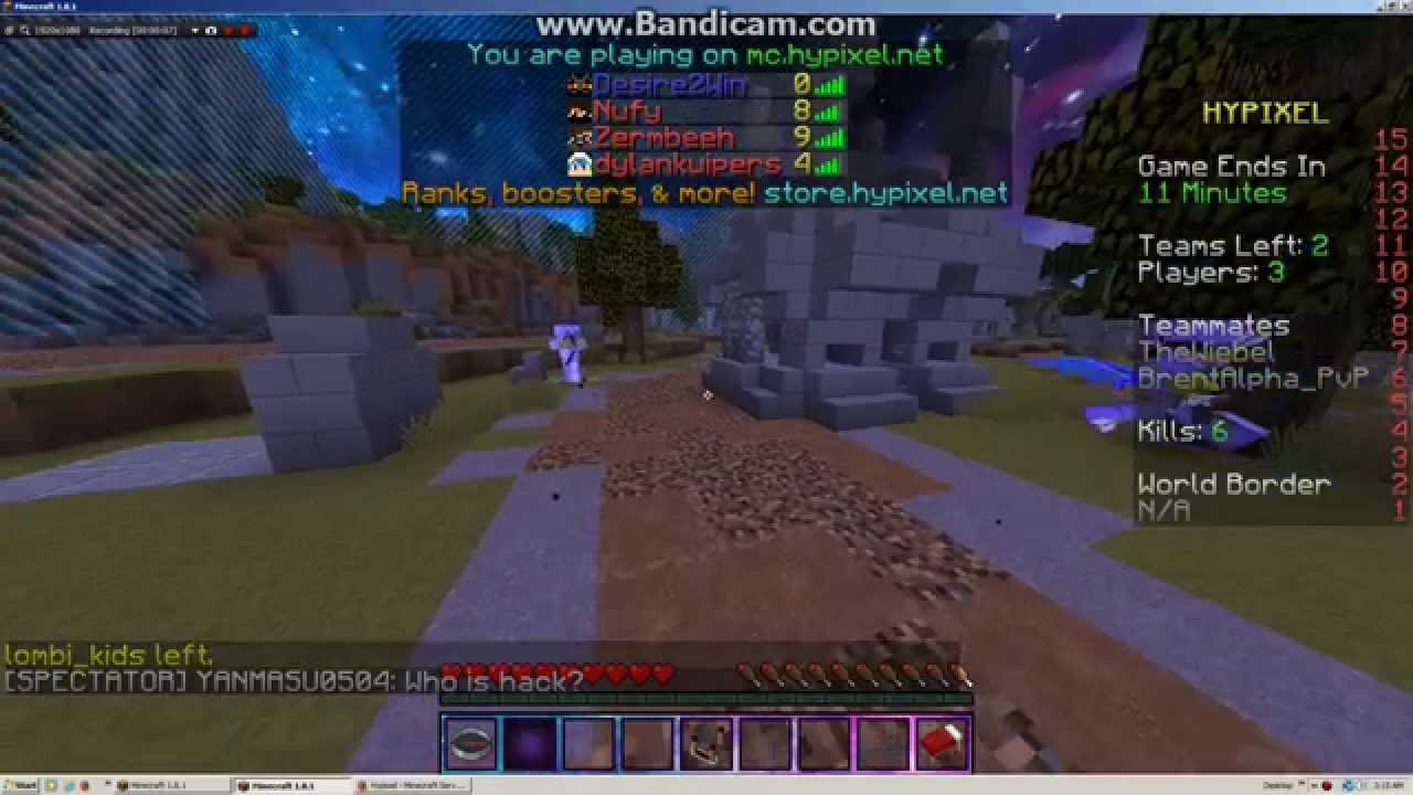 nufy has major hax on hypixel [couldnt get all of it] - YouTube