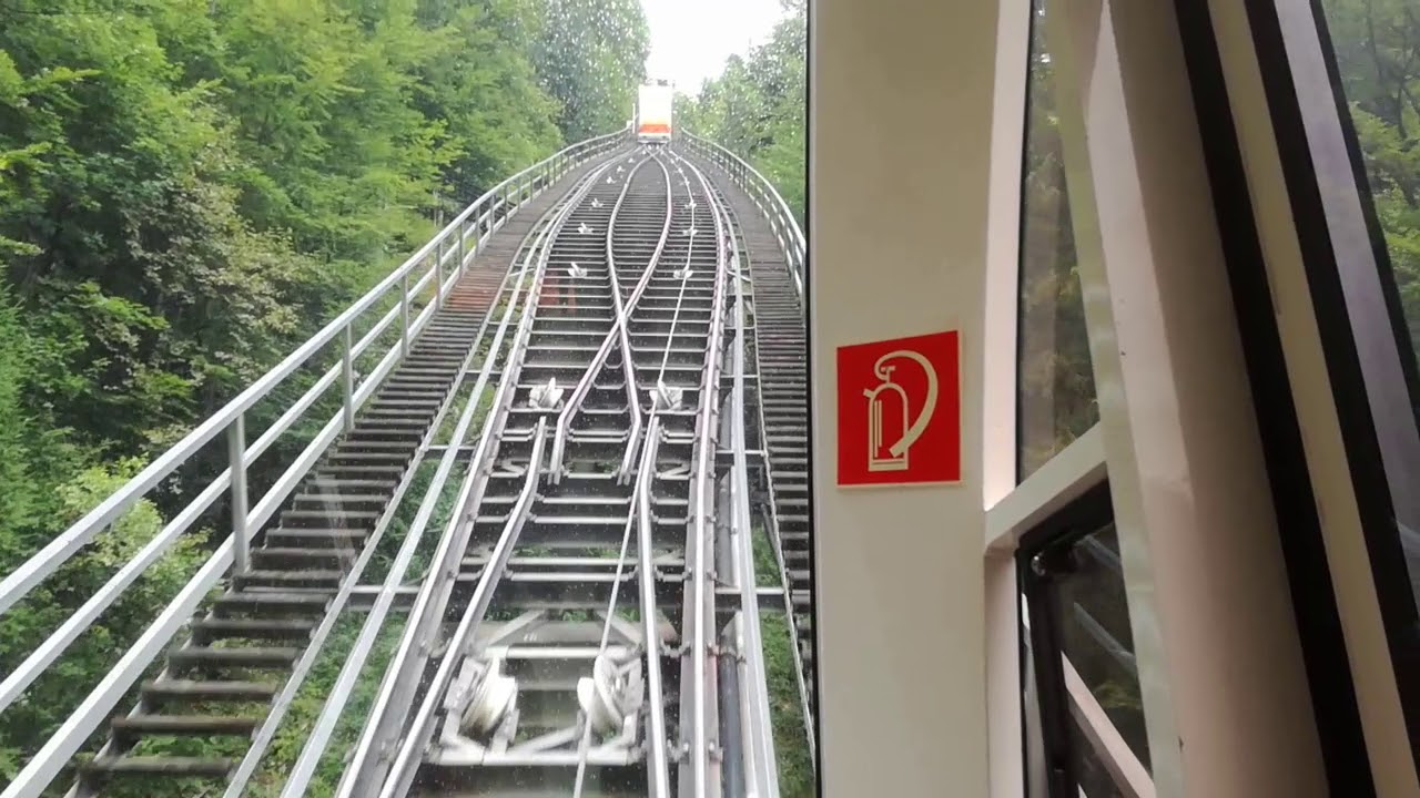 Hallstatt Salt Mine funicular upride - YouTube