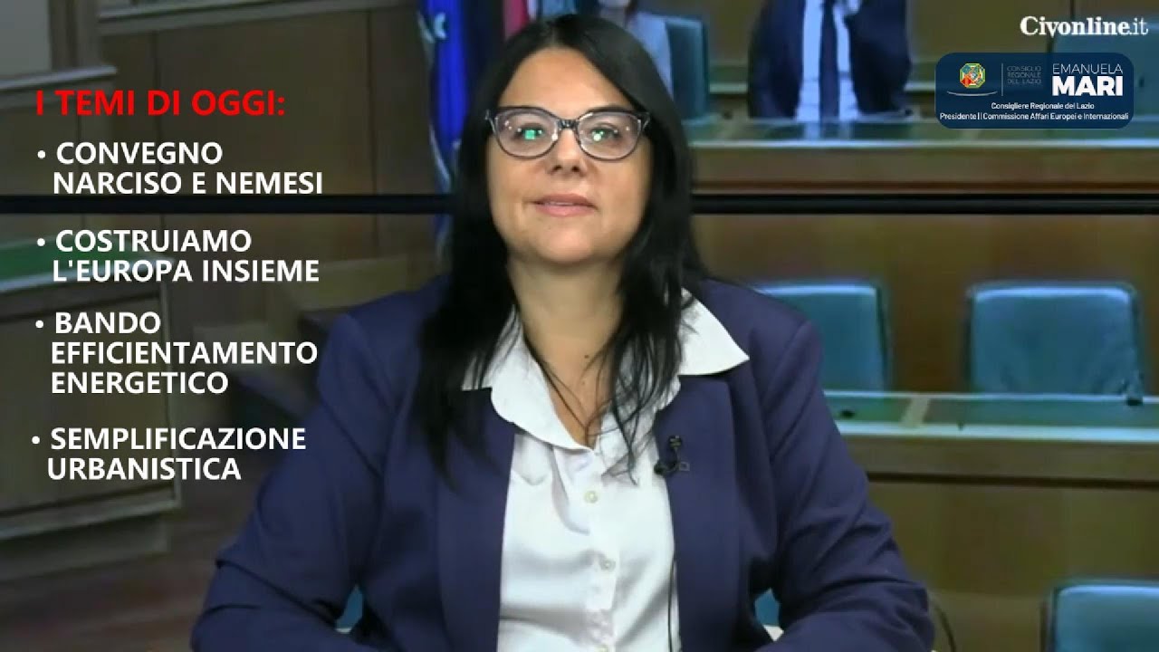 🟦 DALLA REGIONE LAZIO con EMANUELA MARI - YouTube