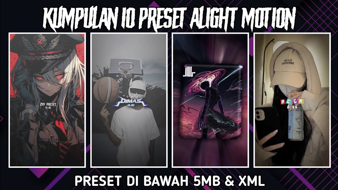KUMPULAN 10 PRESET ALIGHT MOTION SOUND KECE TERBARU | PRESET DIBAWAH ...