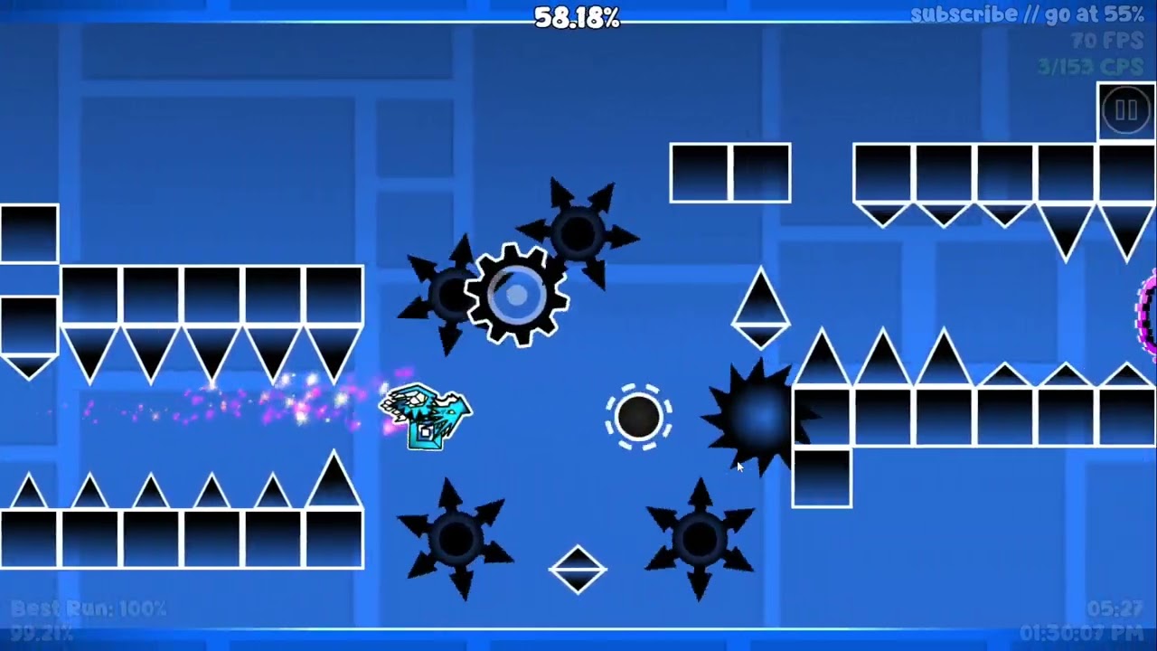 ship based extreme demon layout | geometry dash - YouTube
