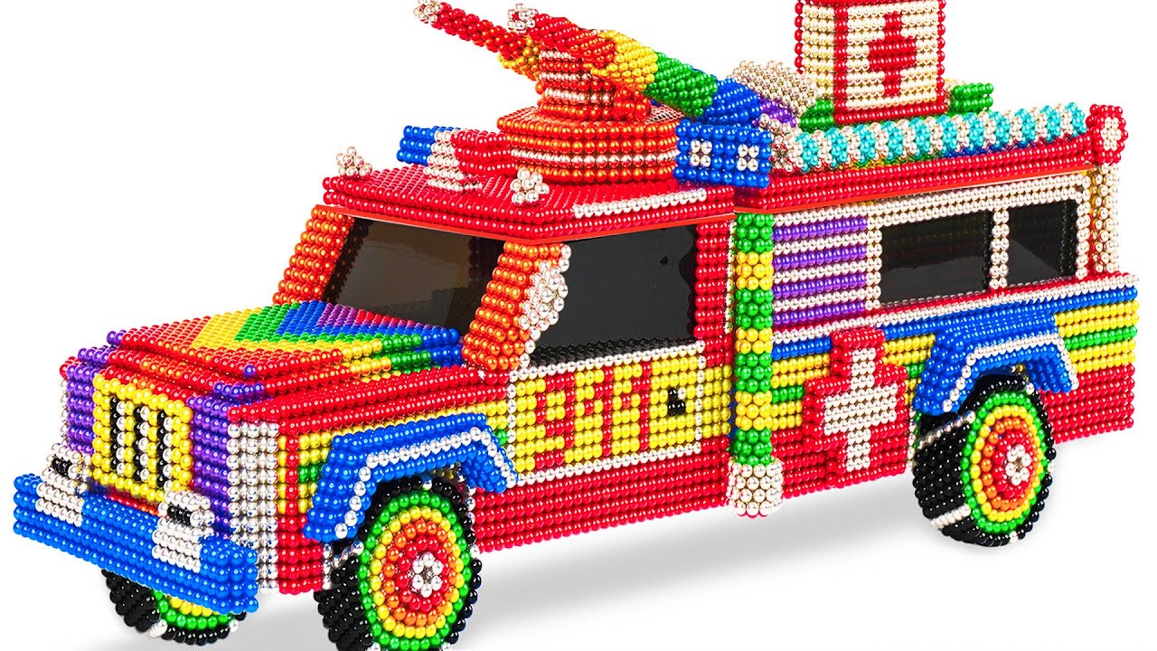Magnet Challenge - How to Make Armored Ambulance From Magnetic Balls ...