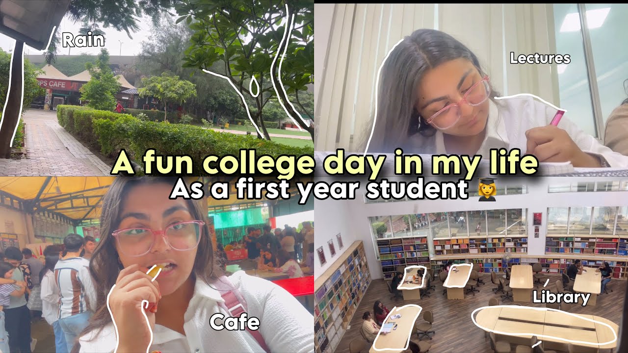 COLLEGE DAY IN MY LIFE as a *first year freshers* friends, lectures📚 ...