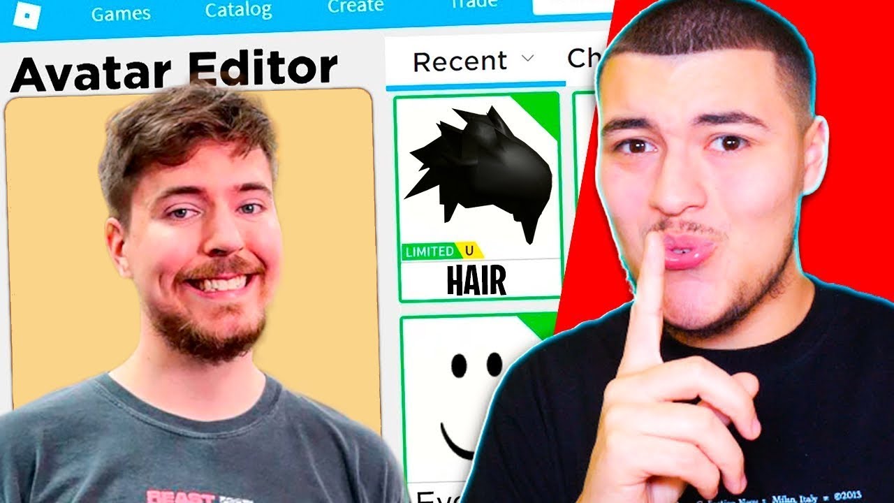 JE CRÉE LE PROFIL DE MRBEAST SUR ROBLOX ! Le Youtubeur Mr Beast ...