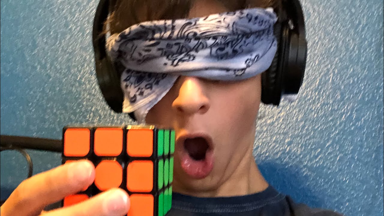 Blind solving a 3x3 part 1 - YouTube