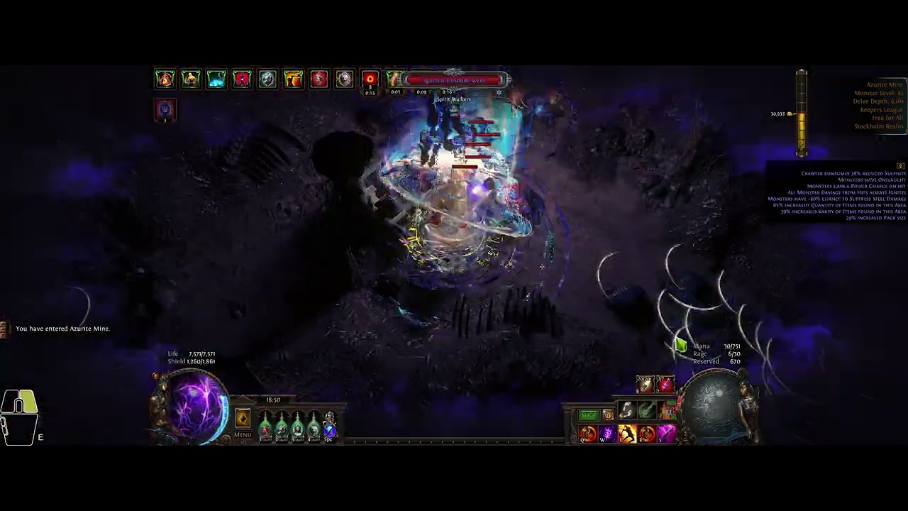 PoE Delve depth 6000+ nodes: Ravaged Camp (Depth: 6011) - YouTube