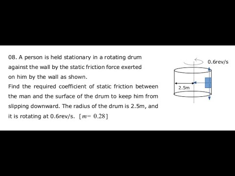 Rotating drum: Question 8 - YouTube