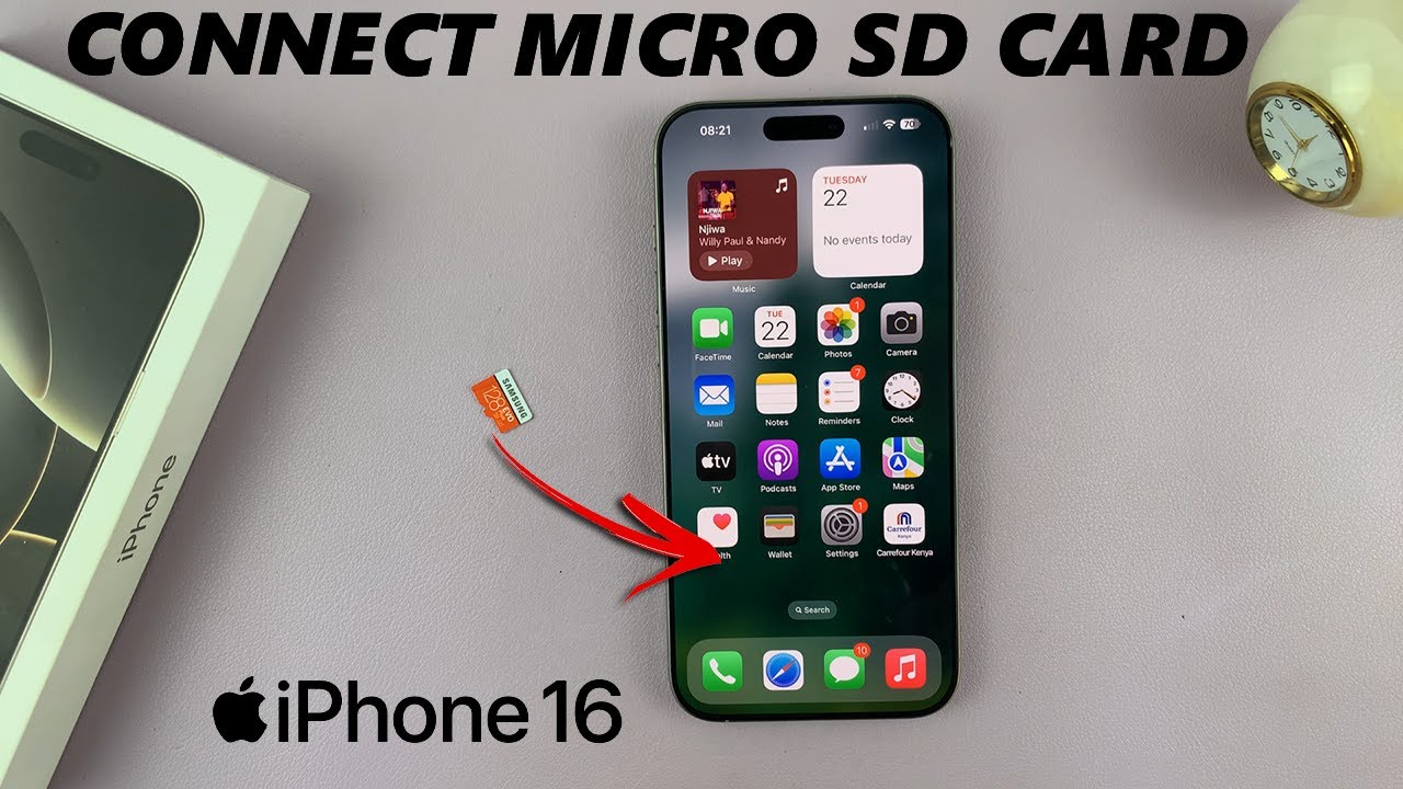How To Connect Micro SD Card To iPhone 16 / iPhone 16 Pro - YouTube