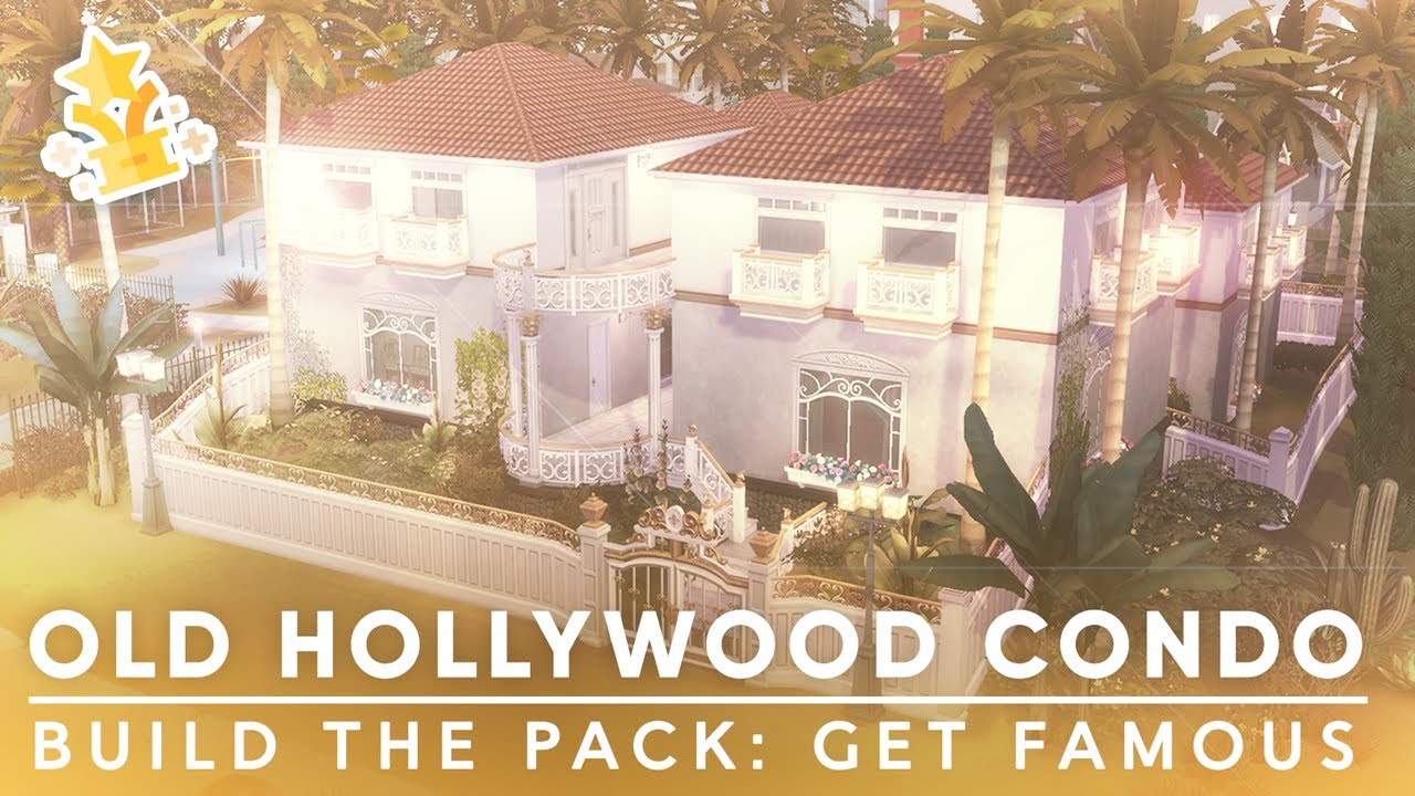 Old Hollywood Condos | Get Famous Speed Build | Sims 4 (No CC) - YouTube