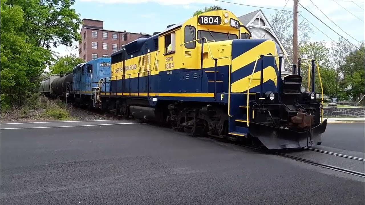 East Penn Railroad 1804 On Perkiomen Branch on a spring Afternoon - YouTube