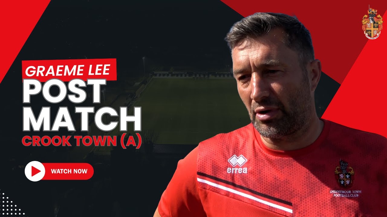 Post Match | Graeme Lee | Crook Town (A) - YouTube