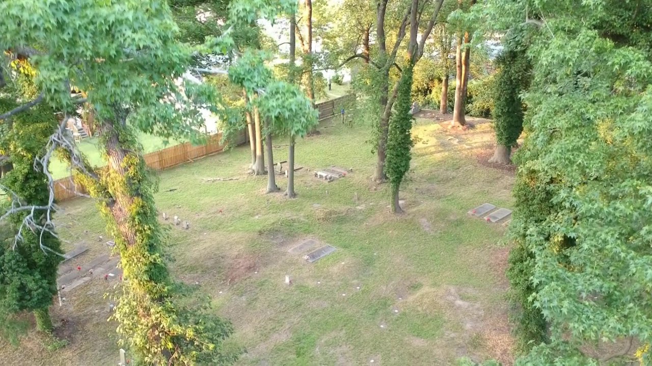 Drone footage of the Tucker Cemetery in Hampton, Va. - YouTube