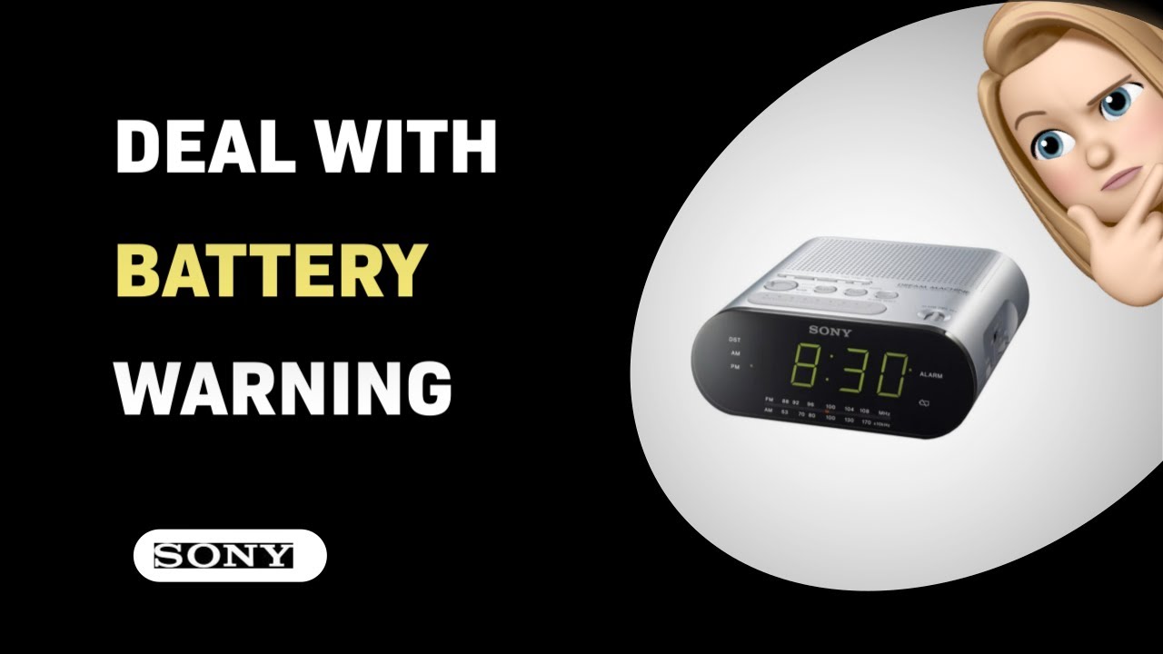 How to Deal with Battery Warning on Sony ICF-C218 Clock Radio - YouTube