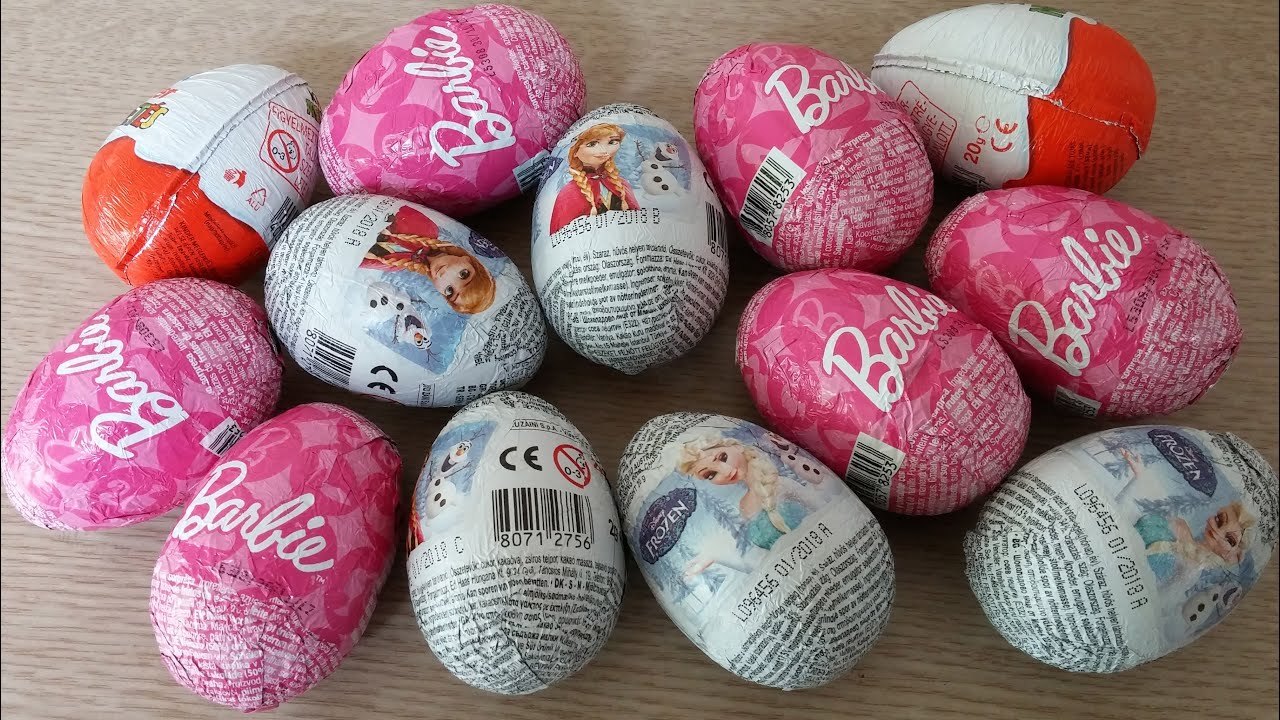 Surprise Eggs Toys - frozen and barbie 1 - YouTube