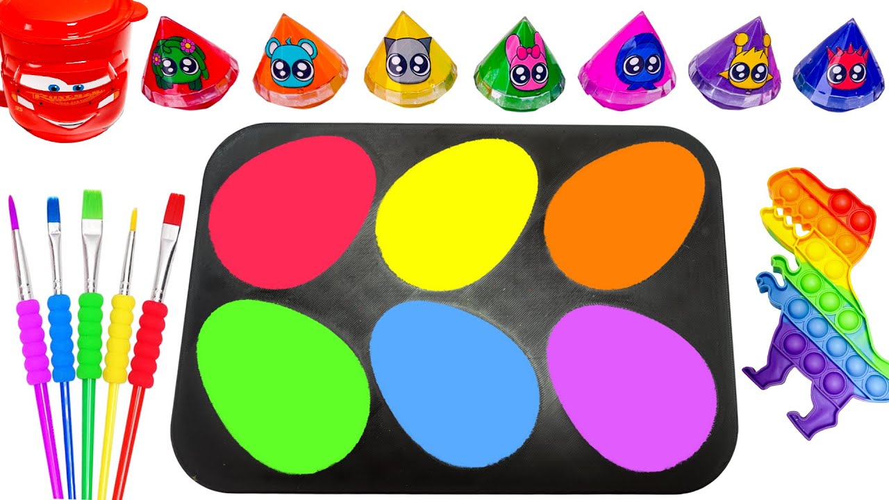 Satisfying DIY Slime Video | How to Make Rainbow Slime Mix Colors for ...