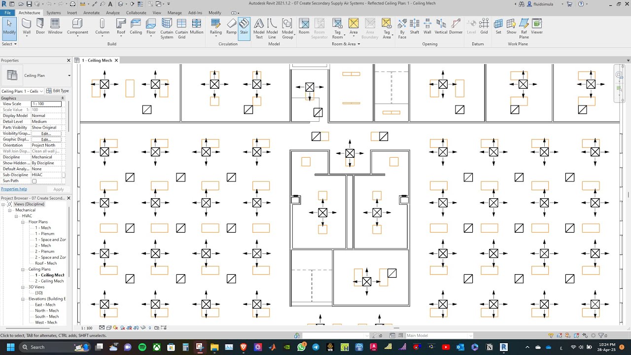 06 Place Air Terminals I Revit MEP - YouTube