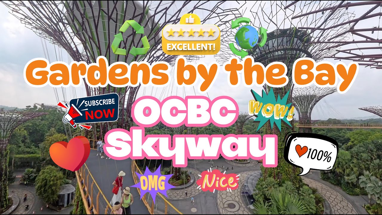 UNBELIEVABLE Views from GBTB OCBC Skyway! Walking Above Gardens by the ...