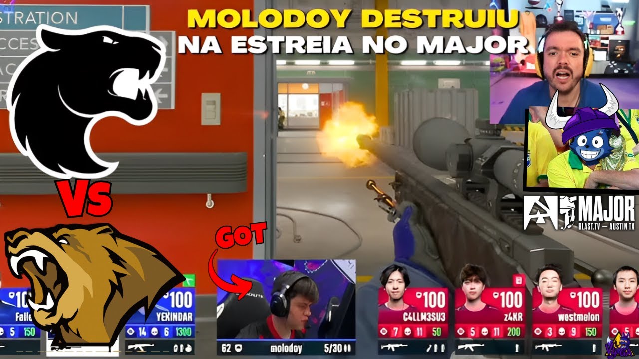 ESTREIA!! FURIA vs LYNN VISION - MELHORES MOMENTOS COM GAULES - STAGE 2 ...