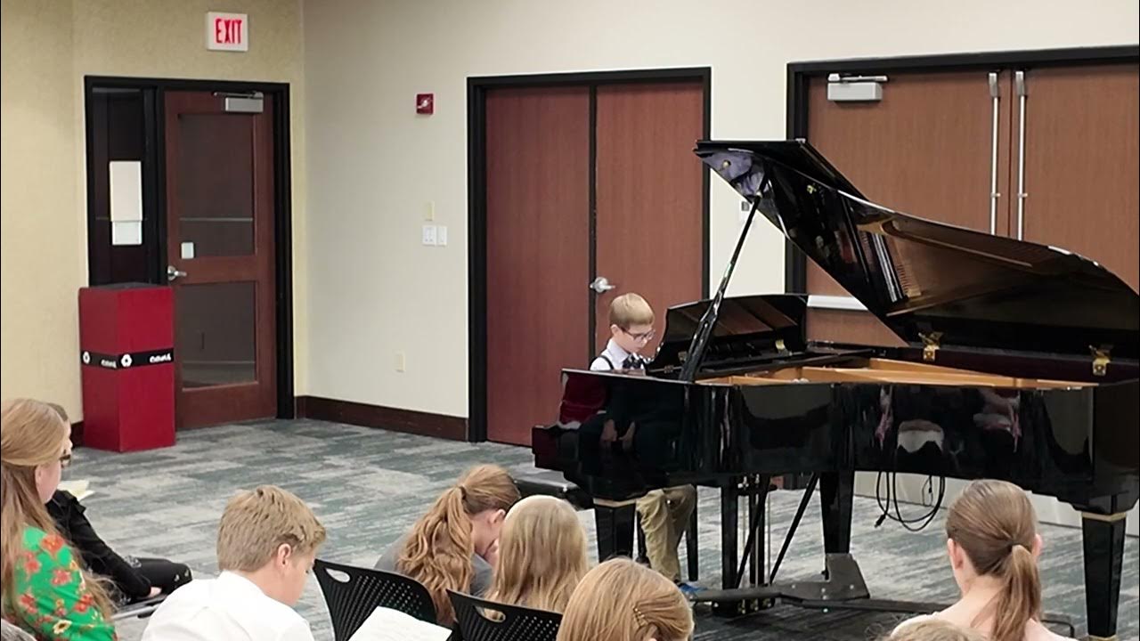 Andrew's first piano recital - YouTube