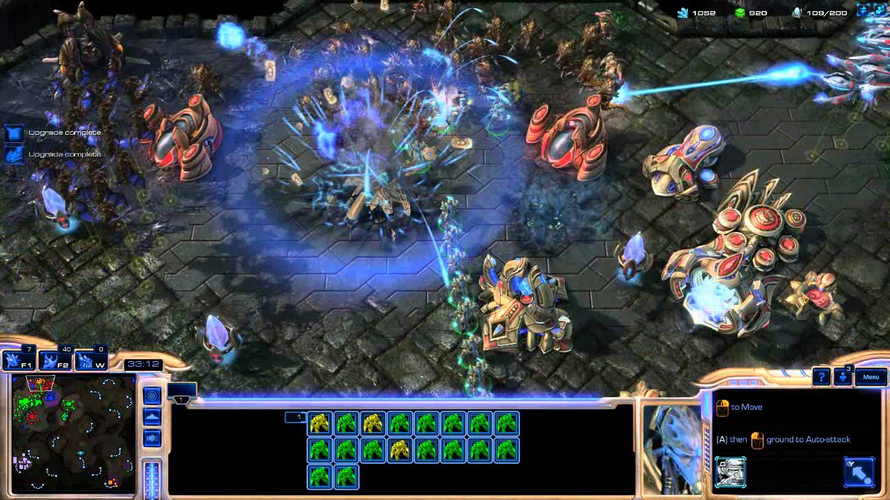 StarCraft 2 - 4v4 - Protoss High Ground Stalker Build + Tree Tactics ...