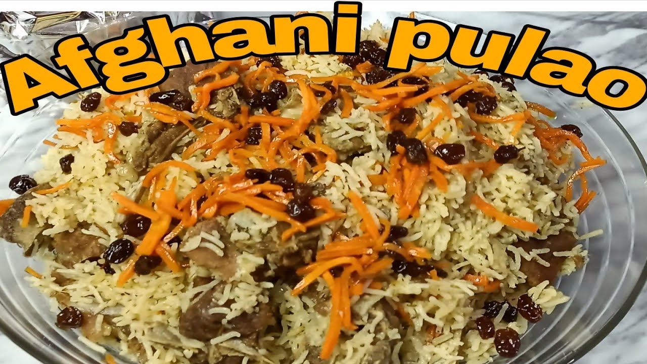Kabuli (Afghani) Pulao recipe/Mutton Afghani Pulao/How to make Kabuli ...