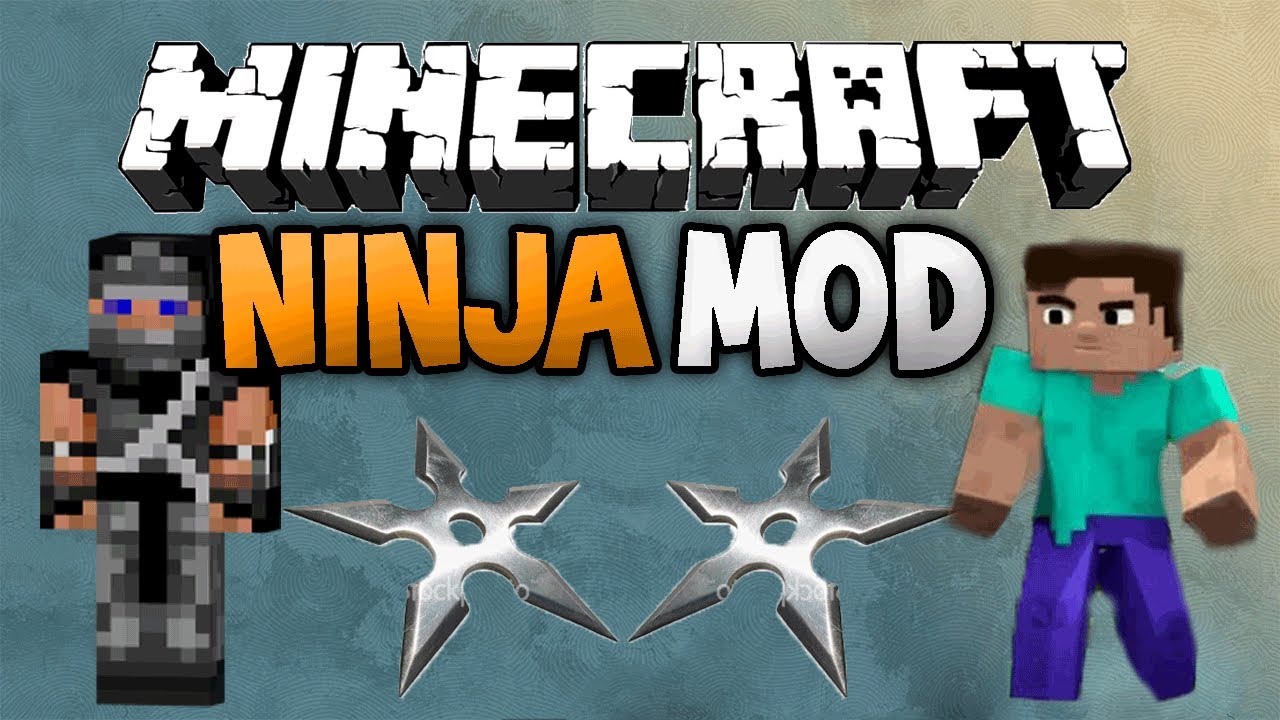Minecraft: NINJA MOD! - SHURIKENS, SUSHI & MORE! - YouTube