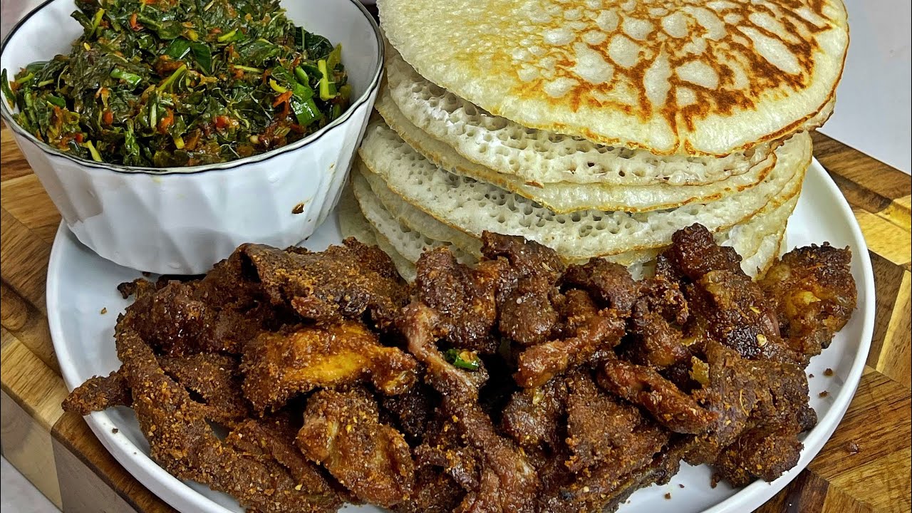 Cook dinner with me - sinasir with spinach sauce and suya ...