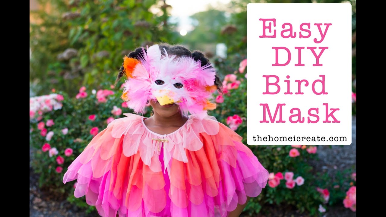 Easy Kids DIY Bird Mask - YouTube