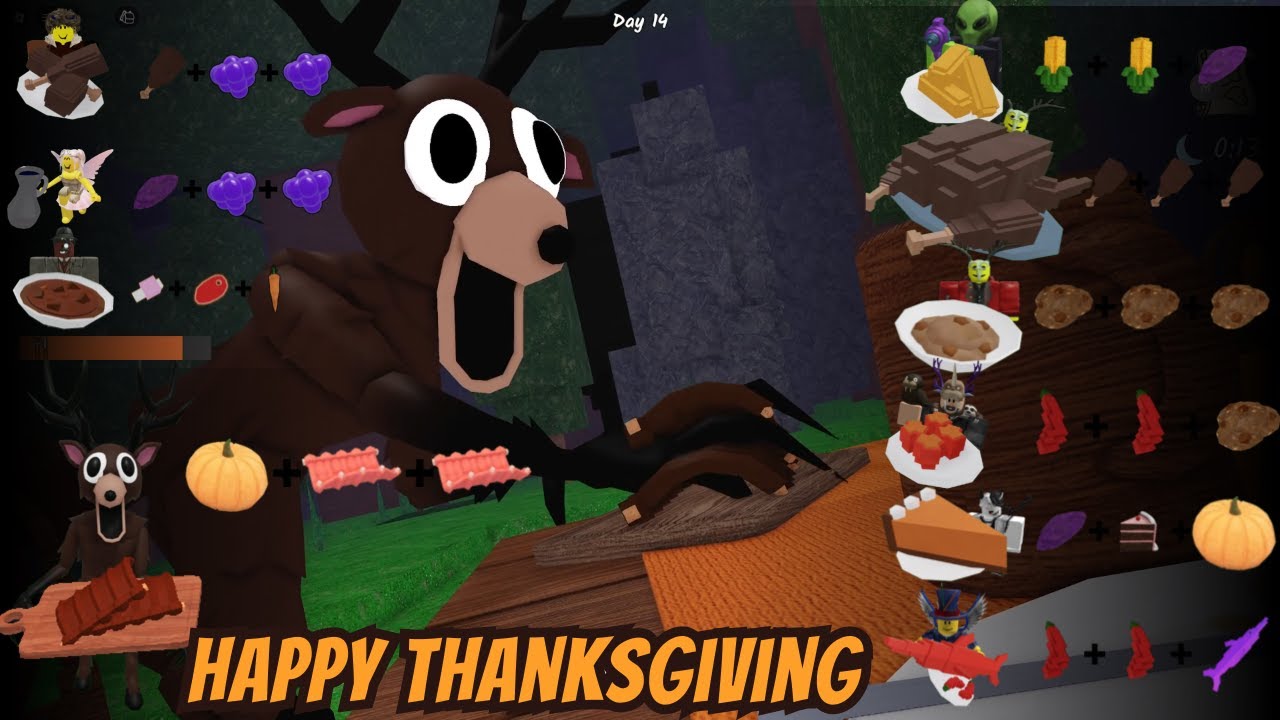 Serving Thanksgiving to the Deer | 99 Nights in the Forest Thanksgiving ...