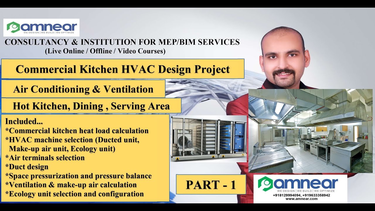 Commercial Kitchen HVAC Design Project |PART 1|Air Conditioning ...