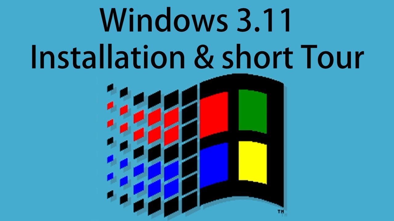 [OS] Microsoft Windows 3.11 (1993) - Installation and short Tour - YouTube