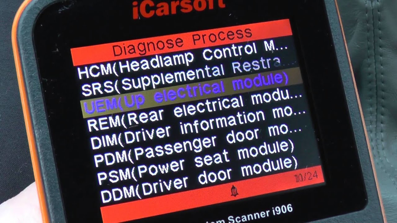 Volvo V70 Module Coverage With i906 iCarsoft Multi System Scan Tool ...