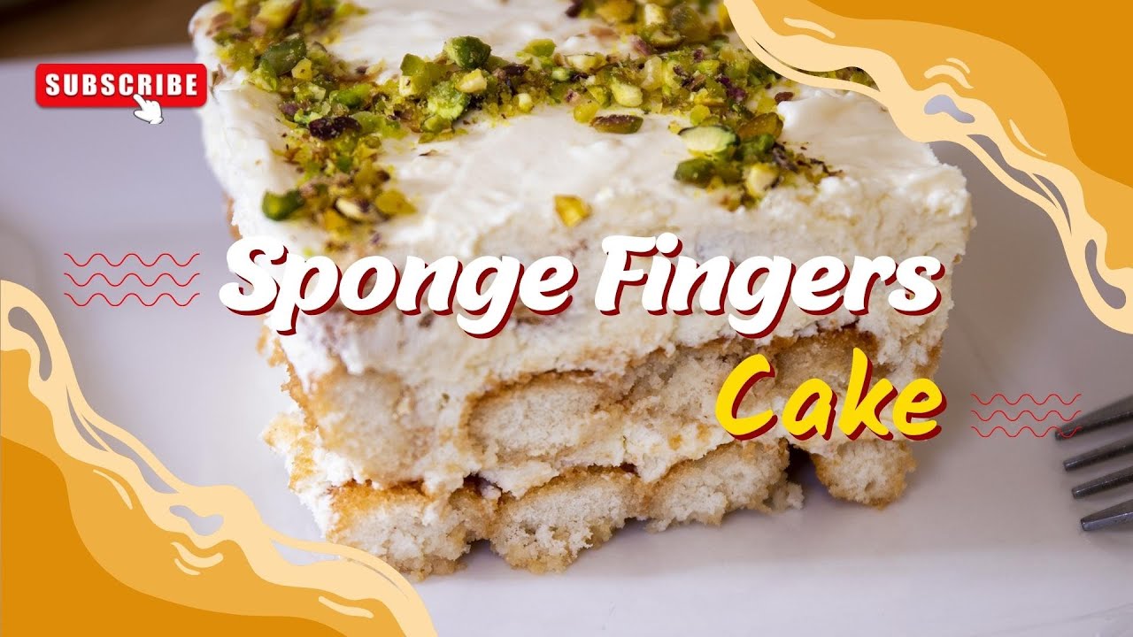 Cake without baking made of sponge fingers. You must try it...you will ...