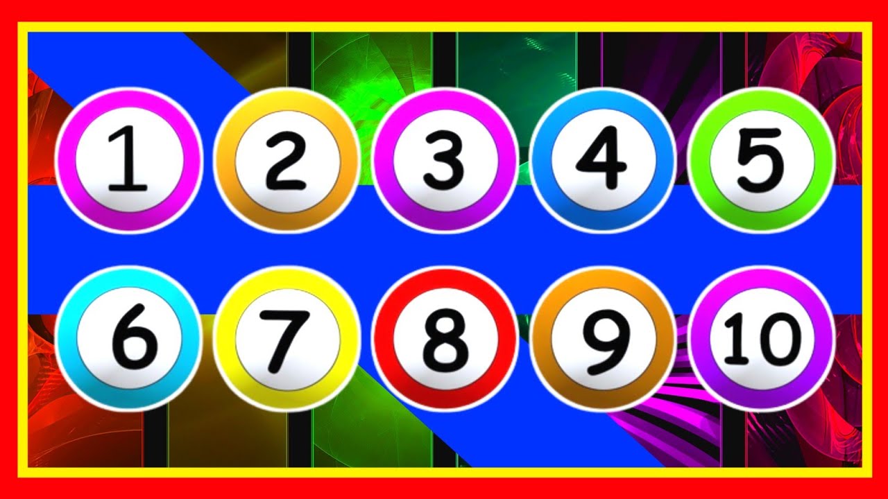 123 Numbers | 1234 Number Names | 1 To 10 Numbers song | 12345 learning ...