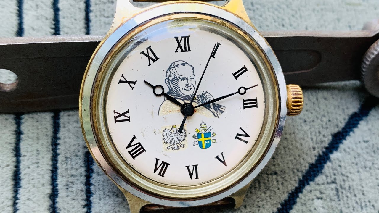 Vintage watch VOSTOK Pole John Paul II/Pontifex Joannes Paulus roman ...