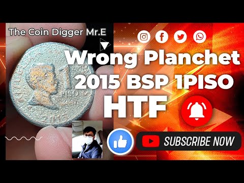 Wrong Planchet 2015 1Piso error coin - YouTube
