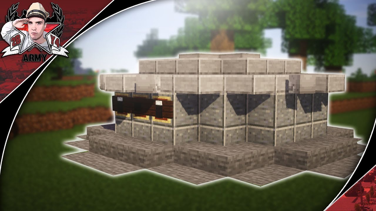 Minecraft: WW2 Maginot Line Gun Turret (Bunker #6) | Fortification ...