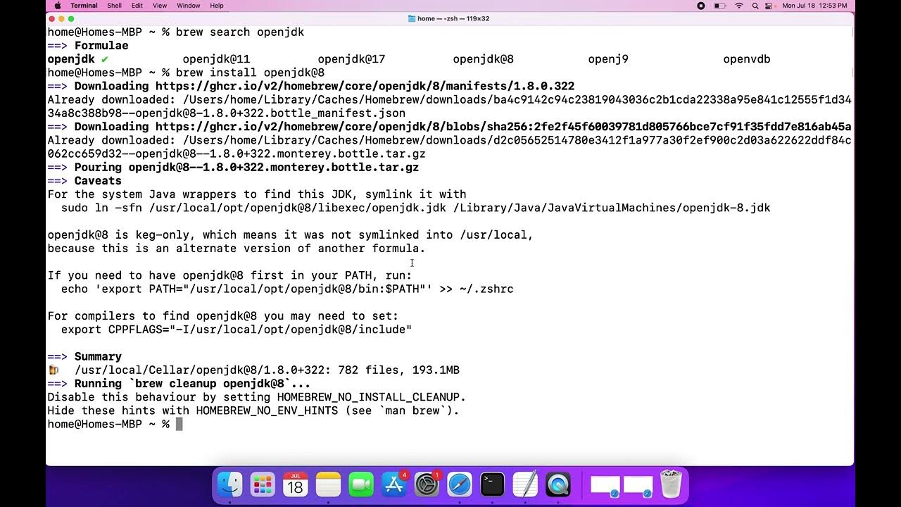 How to Install Java JDK on Mac and set JAVA_HOME - YouTube